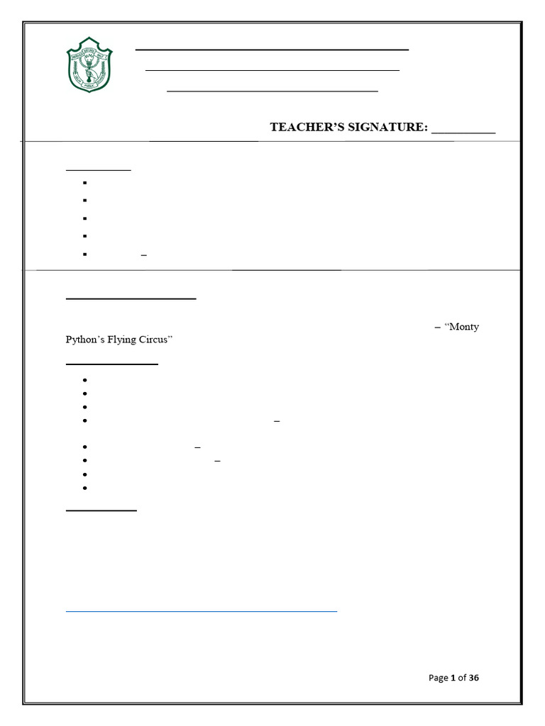 Grade Xi Ai CHP 3 Python Programming Notes1725327988348 | PDF