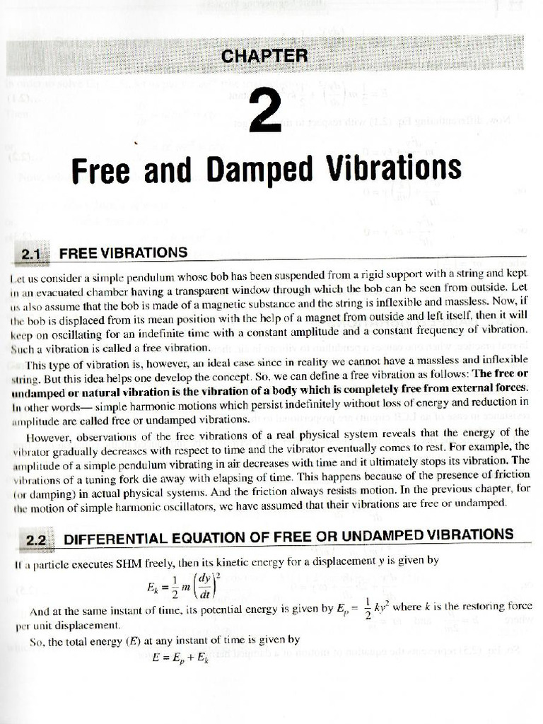 Free - and - Damped - Vibration | PDF