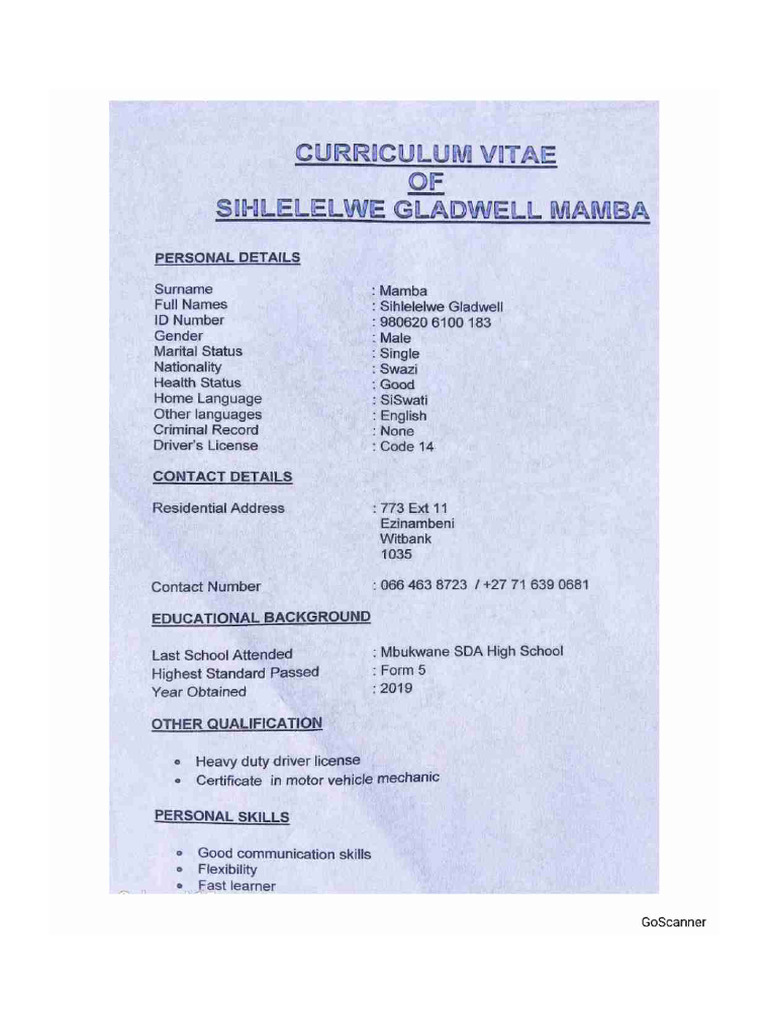 My CV Compressed | PDF