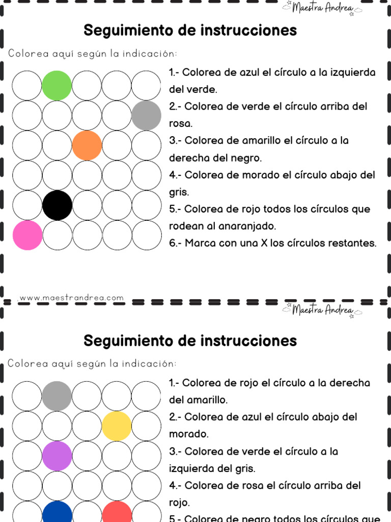 Seguimiento de Instrucciones | PDF