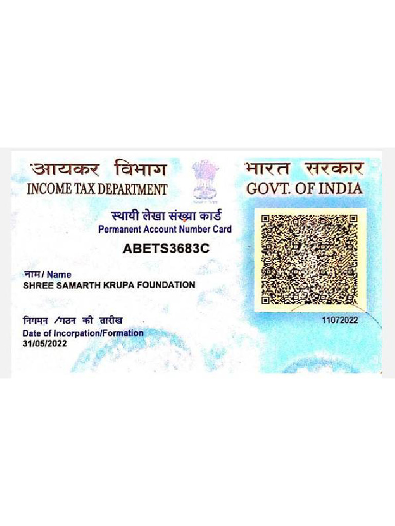 NGO Pan Card | PDF