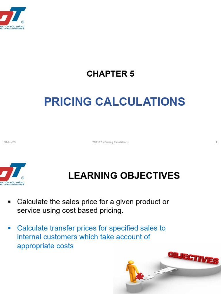 Chapter 5 - Pricing Calculations | PDF | Pricing | Finance & Money Management