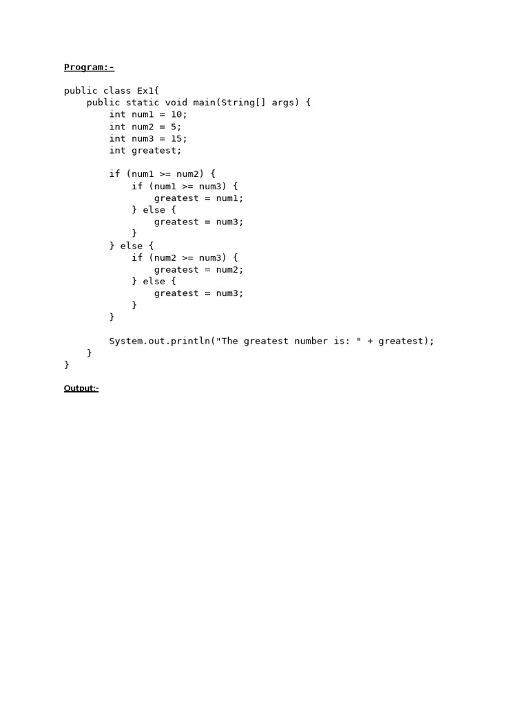 OOPs Program | PDF