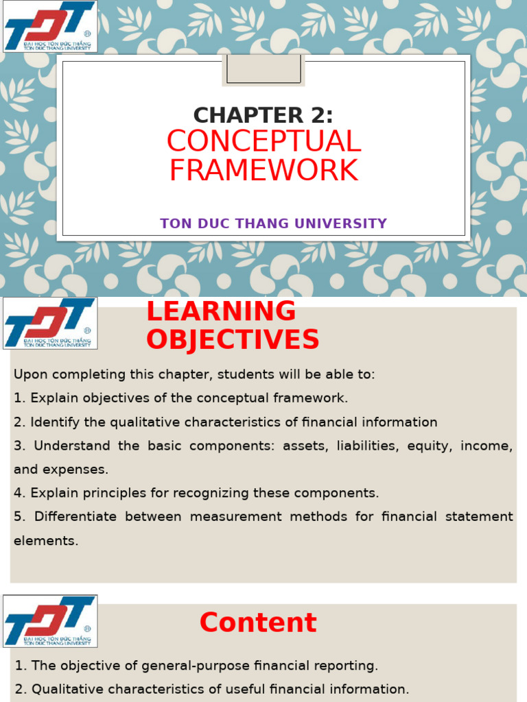 Chapter 2 - Conceptual Framework - Tú Anh Revised | PDF | Financial ...