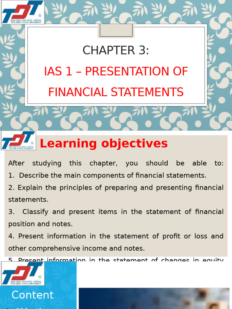 IAS 1: Financial Statement Presentation | PDF | Going Concern | Finance ...