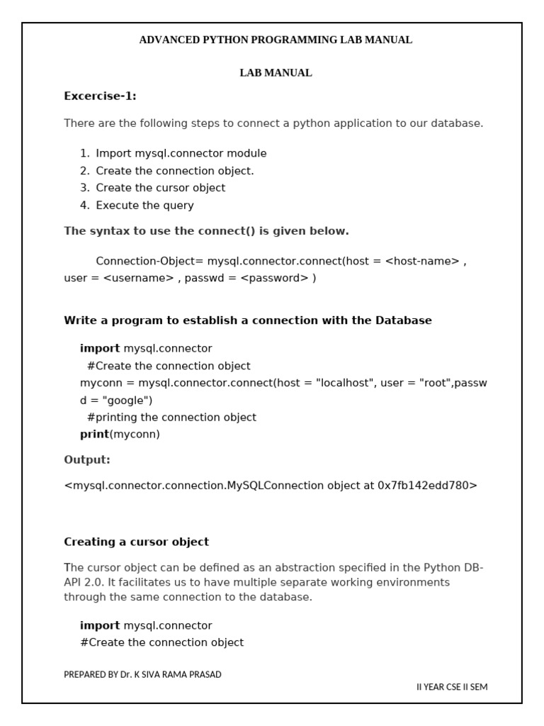 App Lab Manual | PDF