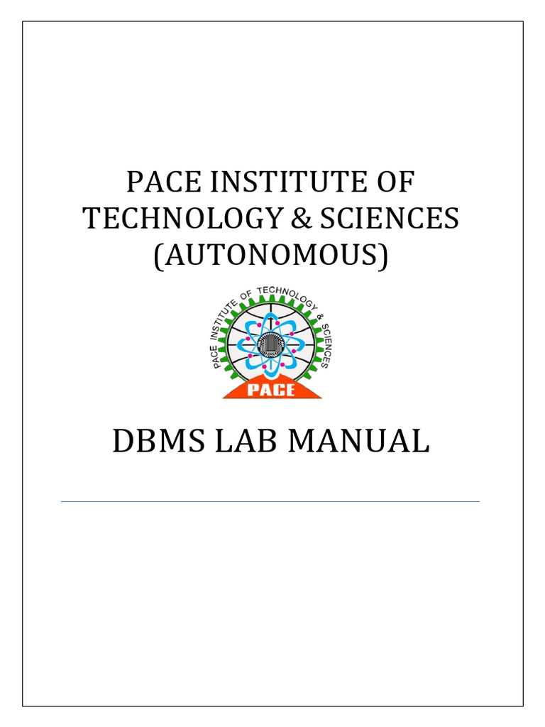Dbms Lab Manual | PDF