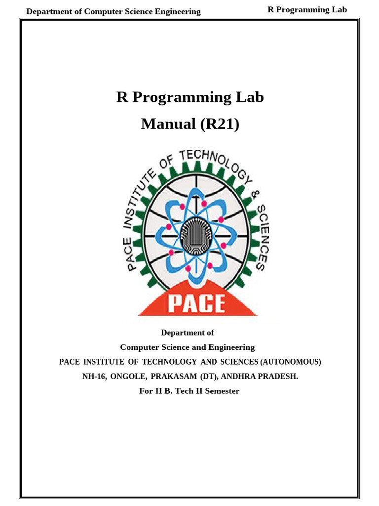 R21-R Programming Lab Manual | PDF