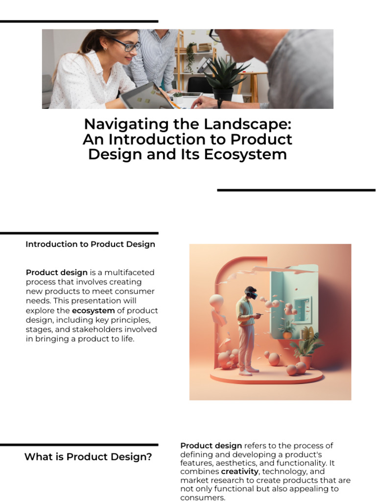 Slidesgo Navigating The Landscape An Introduction To Product Design and ...