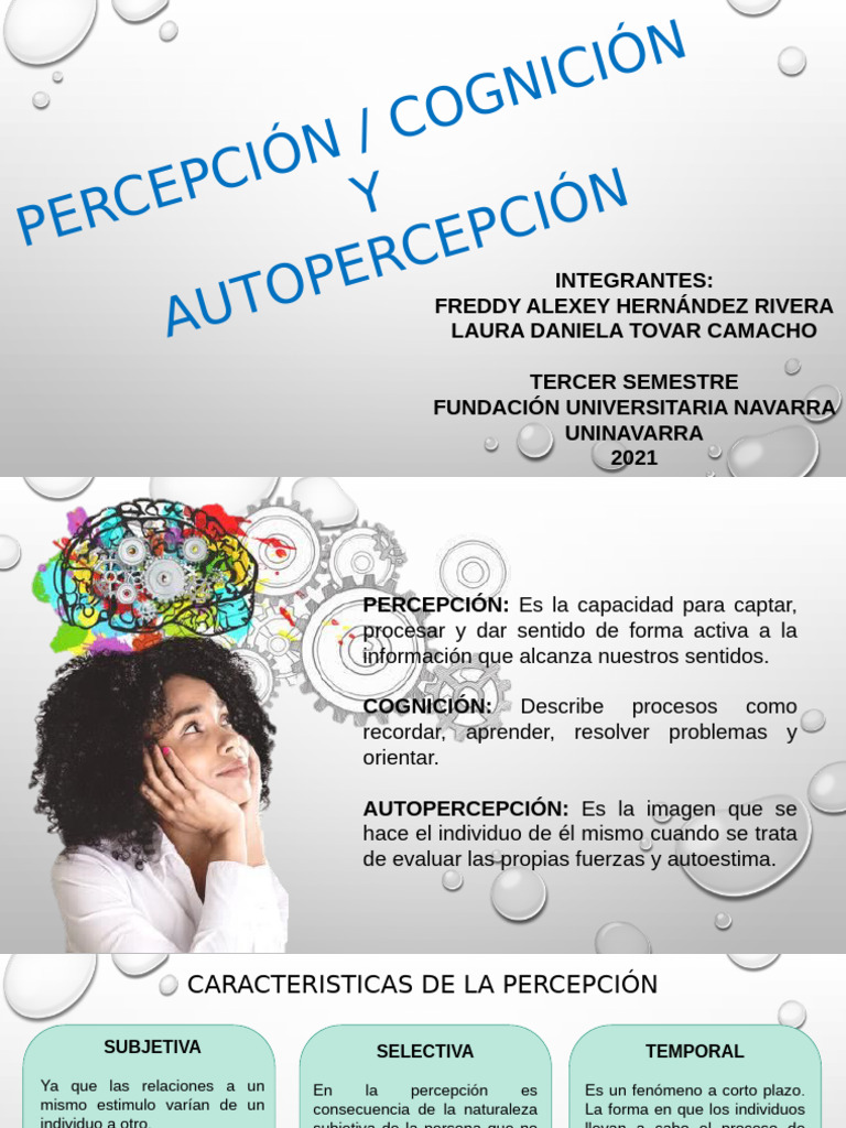 Percepción, Cognición y Autopercepción | PDF
