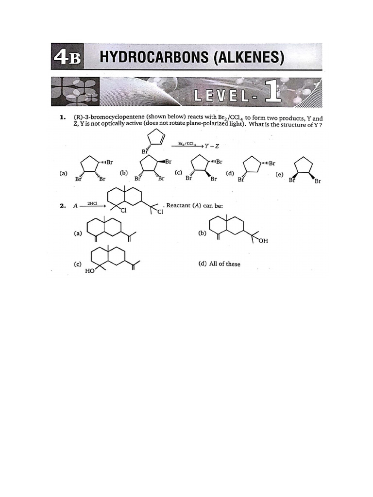 Hydrocarbon (Alkene) | PDF