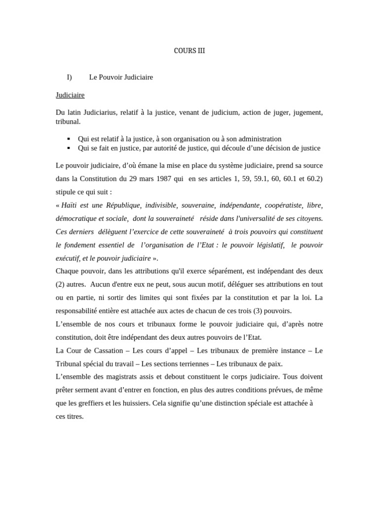 Cours III | PDF
