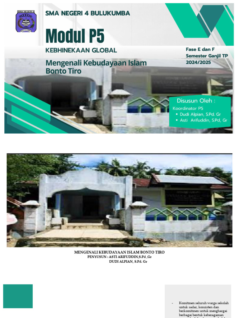Modul P 5 Upt Sman 4 BLK Kebhinekaan Global | PDF
