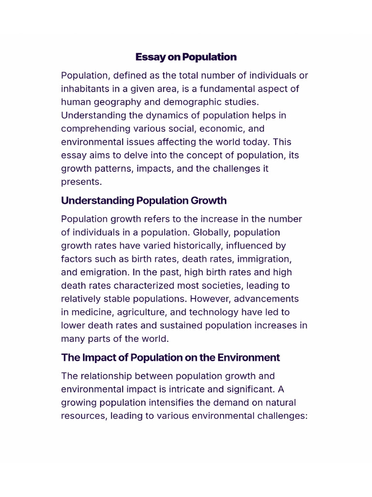 Population | PDF