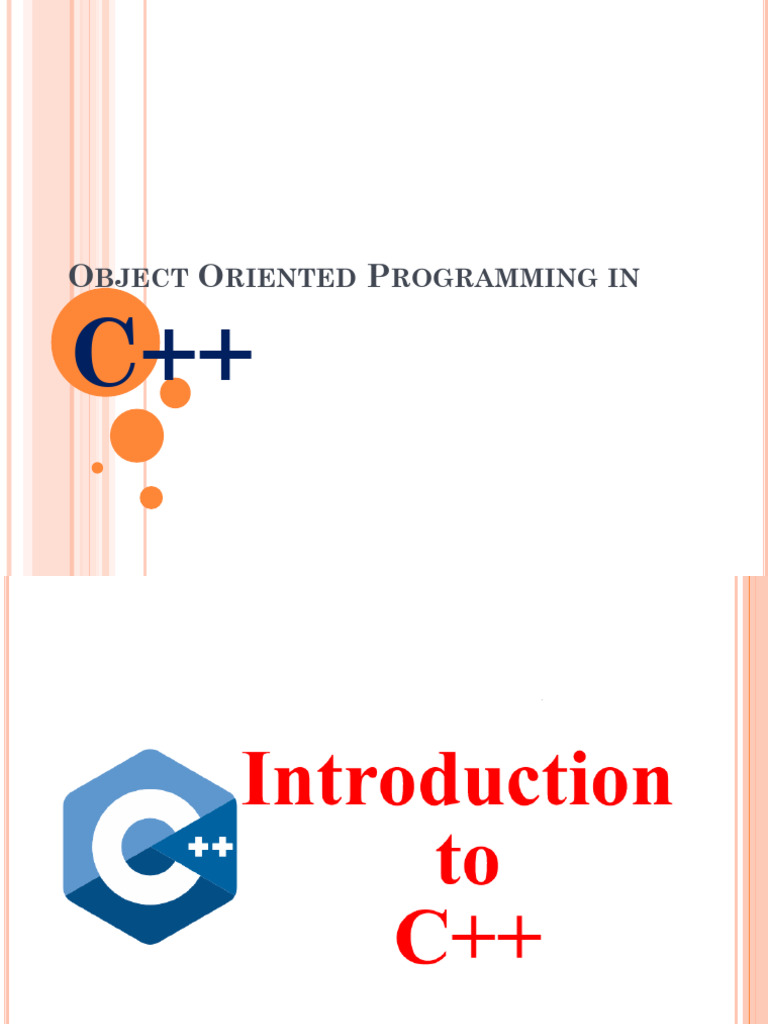 Object Oriented Programming in C++ | PDF