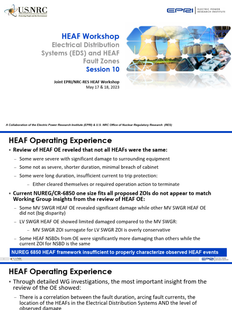 Electrical Distribution Systems and HEAF Fault Zones-EPRI | PDF