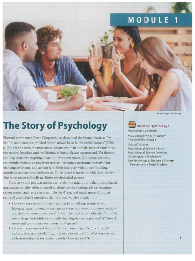 Myers Dewall Module 01 | PDF