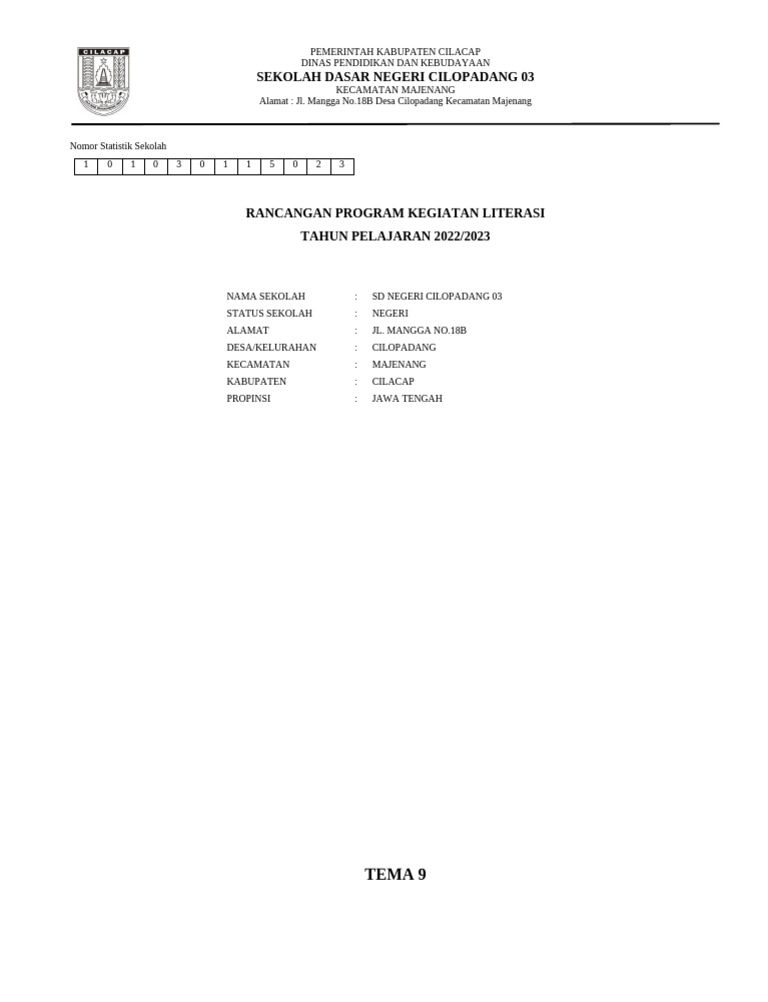 Cover Mutasi Siswa | PDF