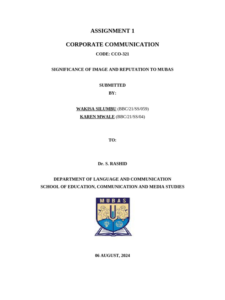 Corporate Assignment Pdf
