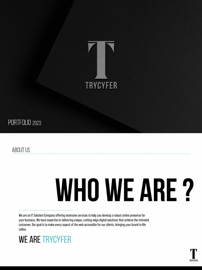 Trycyfer Portfolio Pdf 