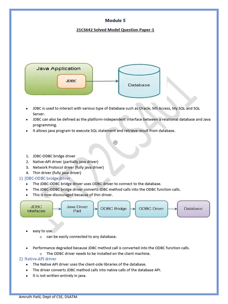 MOD5 Ajava Both Model Paper Answers | PDF