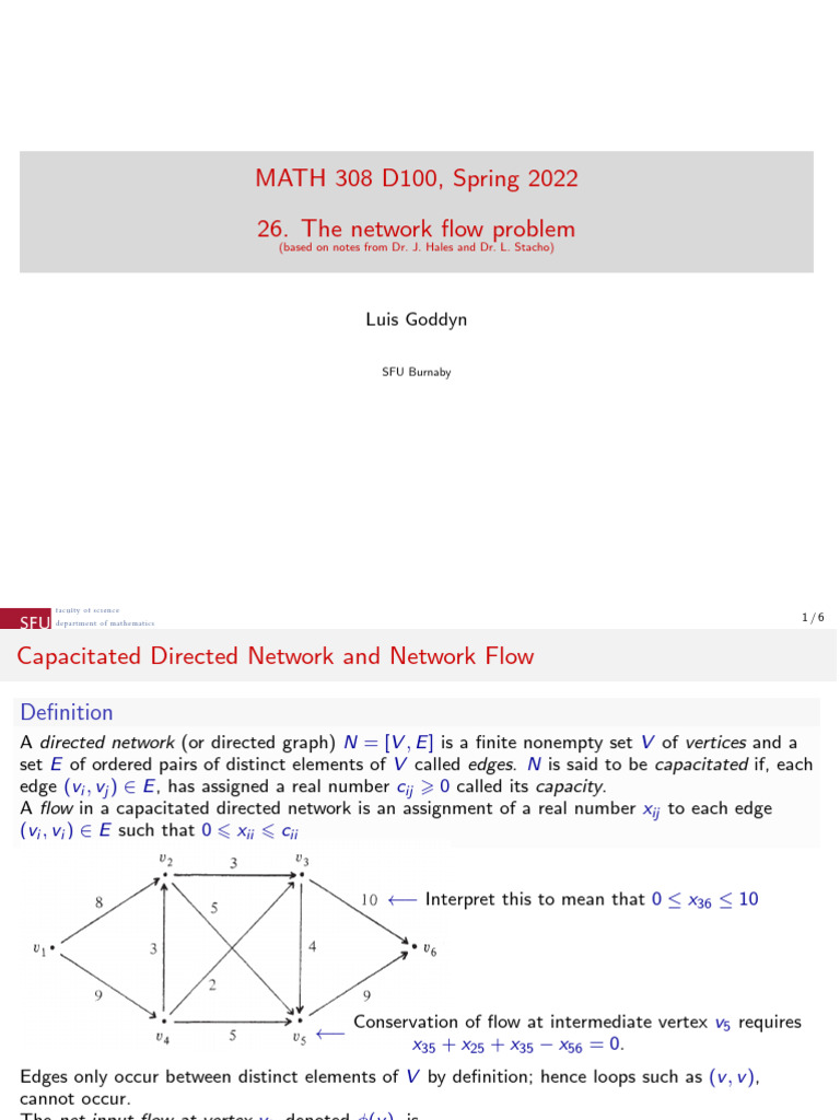 The Network Flow Problem | PDF The Network Flow Problem | PDF