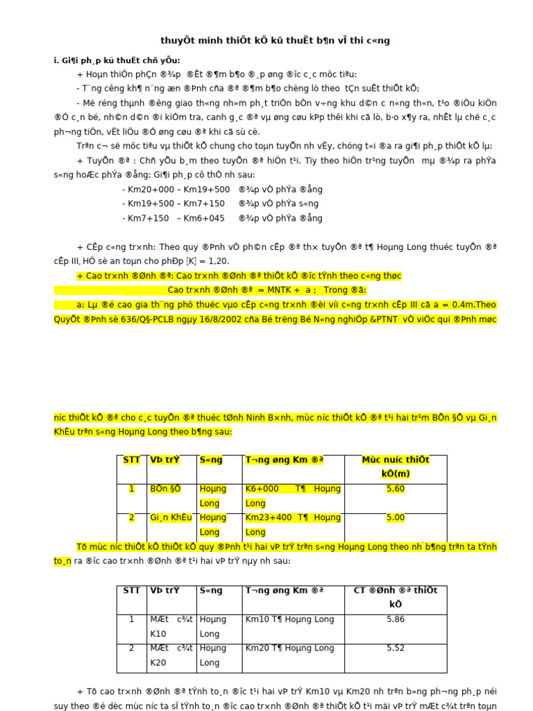Thuyet Minh TKKT | PDF