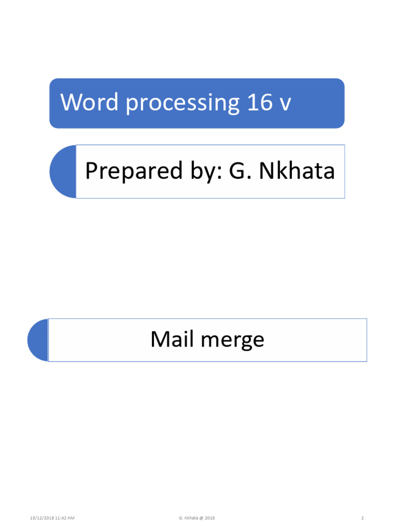 10 Word Processing 16 V | PDF