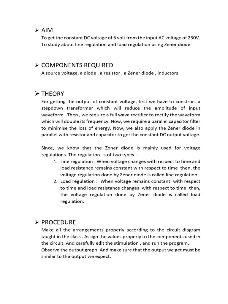 Line and Load Regulation | PDF