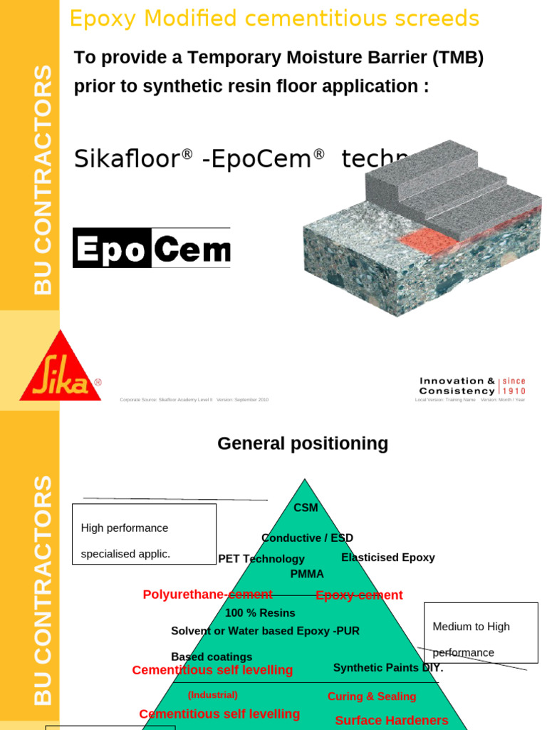 Sikafloor Epocem Technology | PDF