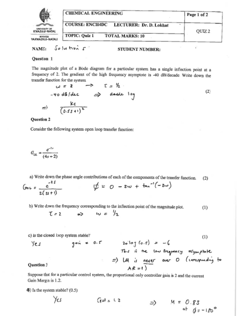 Quiz 2 Lokhat 2018 Solution | PDF