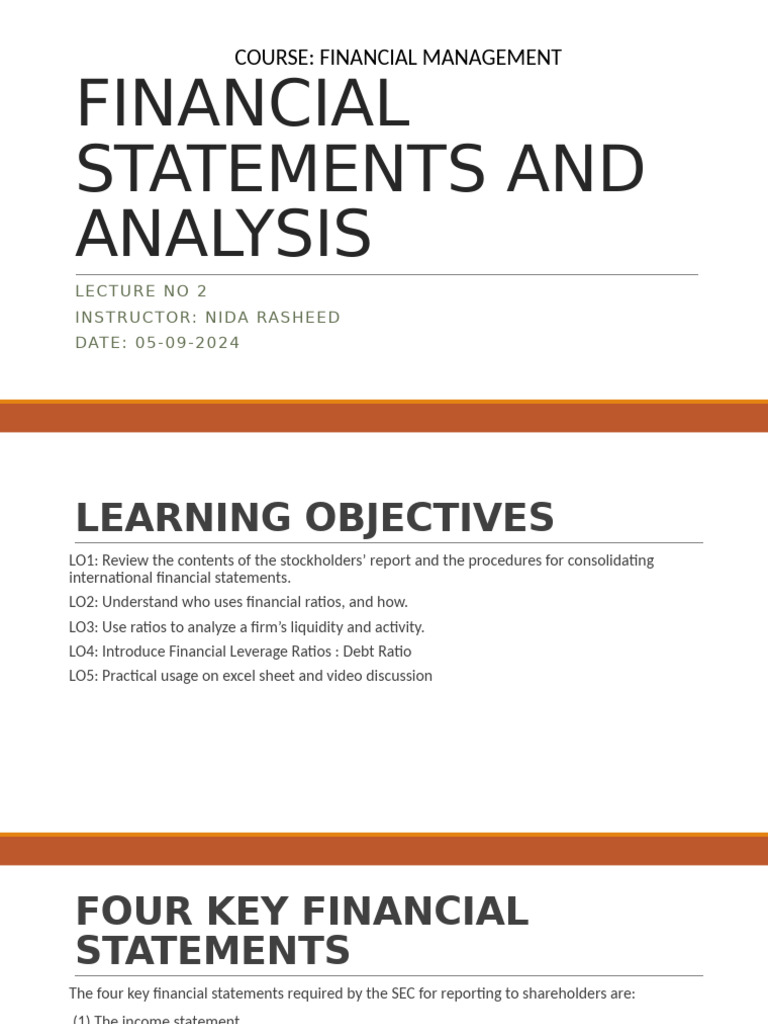 Financial Management Chapter 3 | PDF | Retained Earnings | Balance Sheet