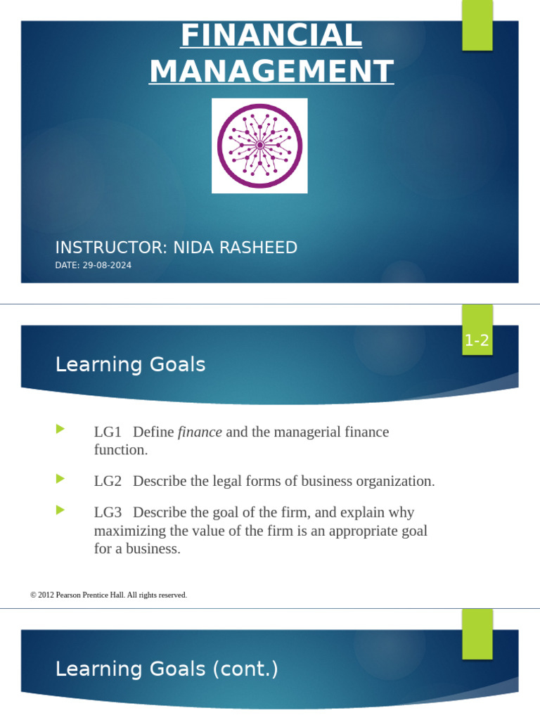 Financial Management Chapter 1 | PDF