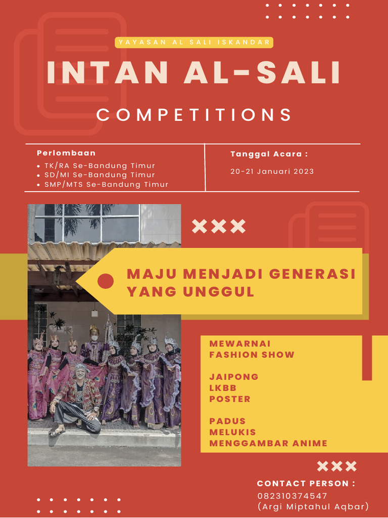 PROPOSAL INTAN AL SALI COMPETITIONS | PDF