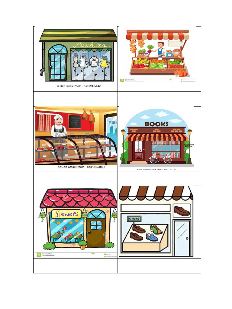 Shops Flashcards | PDF