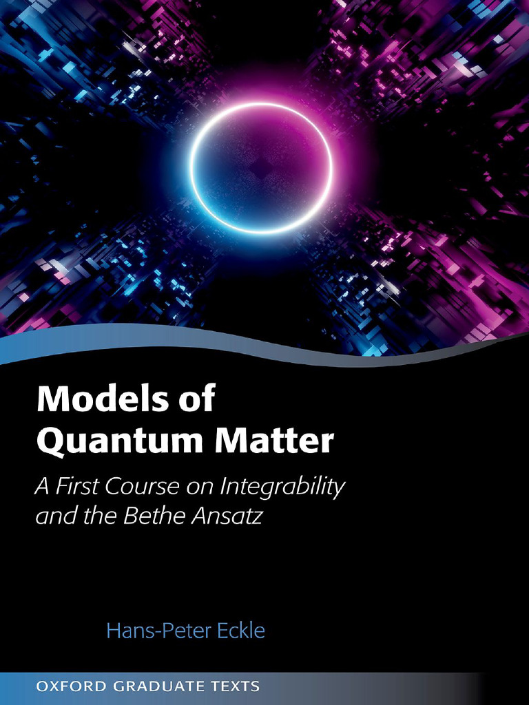 (Oxford Graduate Texts.) Eckle, Hans-Peter - Models of Quantum Matter ...
