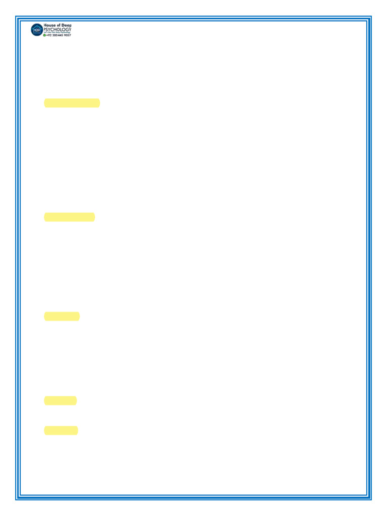 Sol Mood Disorders Test | PDF