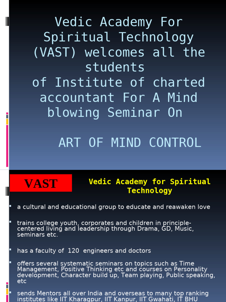Art of Mind Control Slide Show | PDF