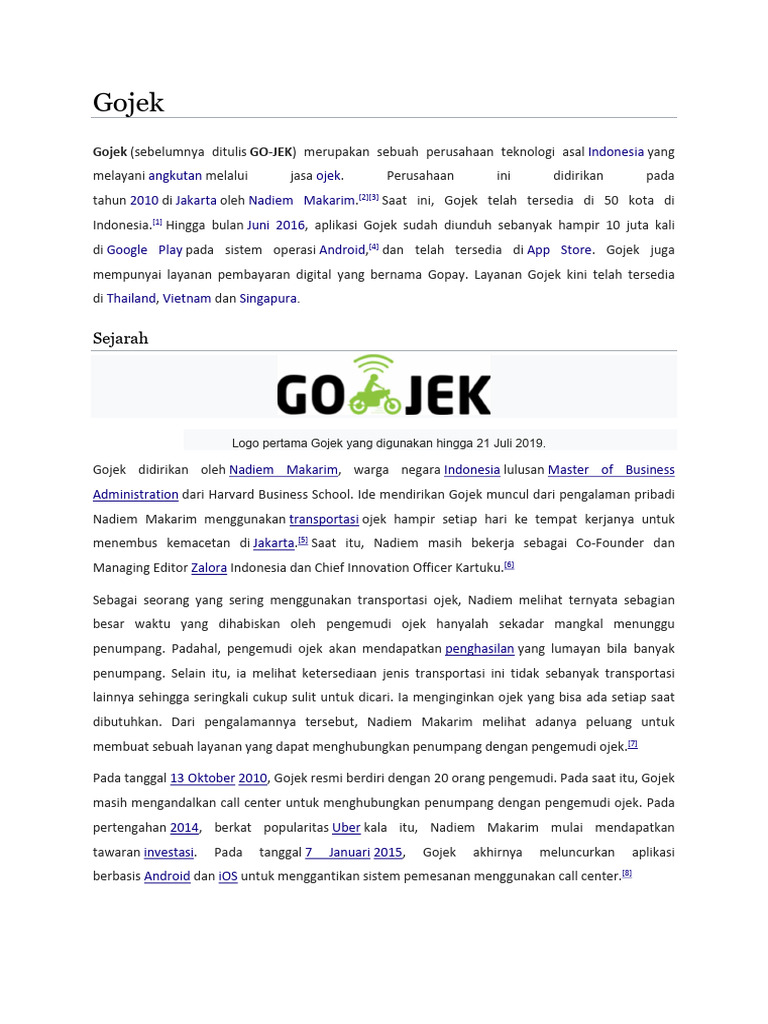Gojek | PDF