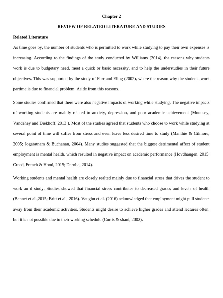 Chapter 2 RRL - GR1 Baring Robles | PDF