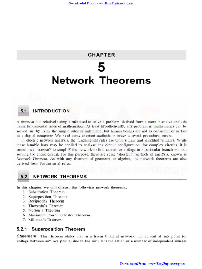 Network Theorem | PDF