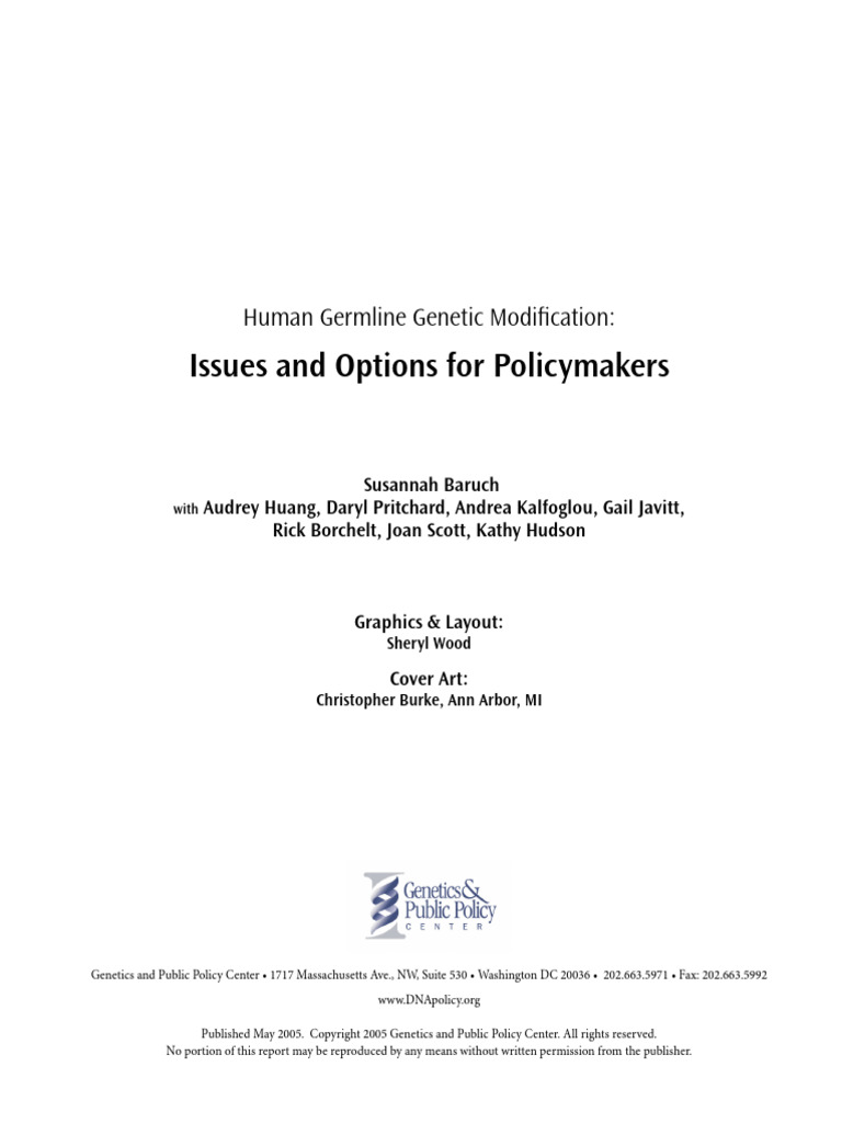 Human Germ Line Genetic Mod | PDF