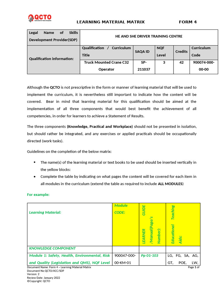Form 4 Learning Material Matrix Pdf