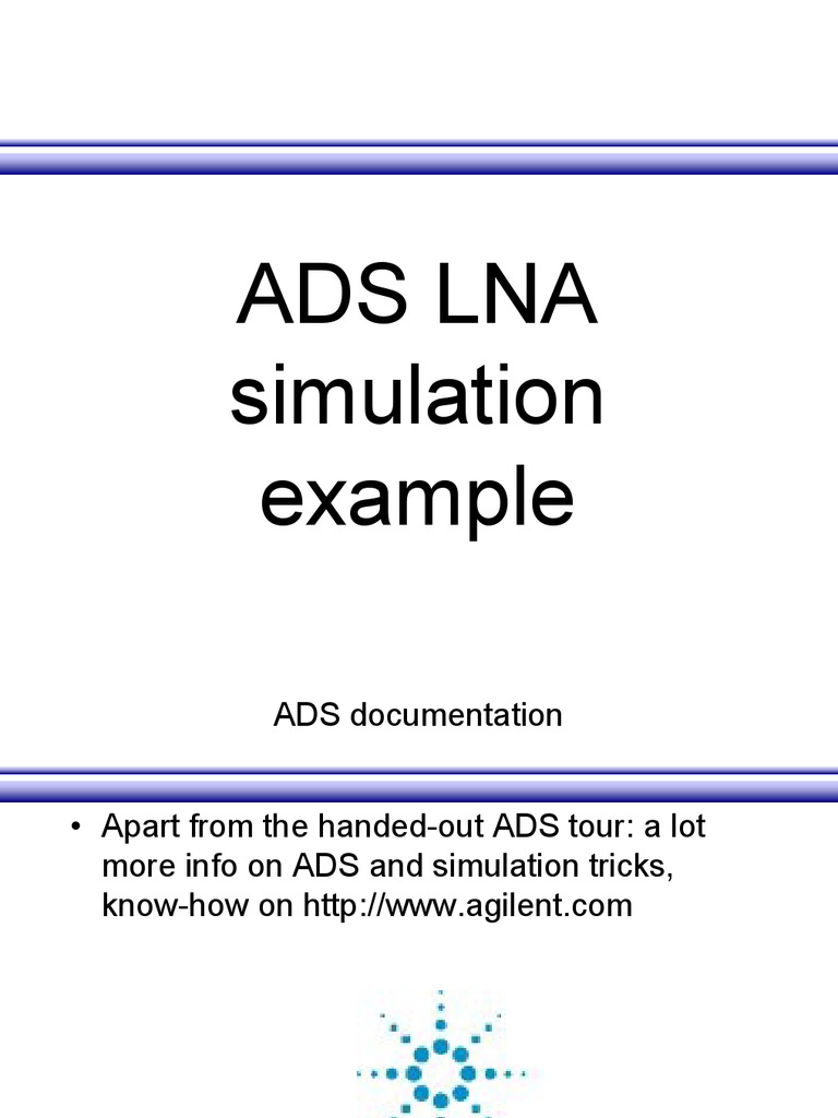 ADS LNA Simulation Example | Download Free PDF | Mosfet ...