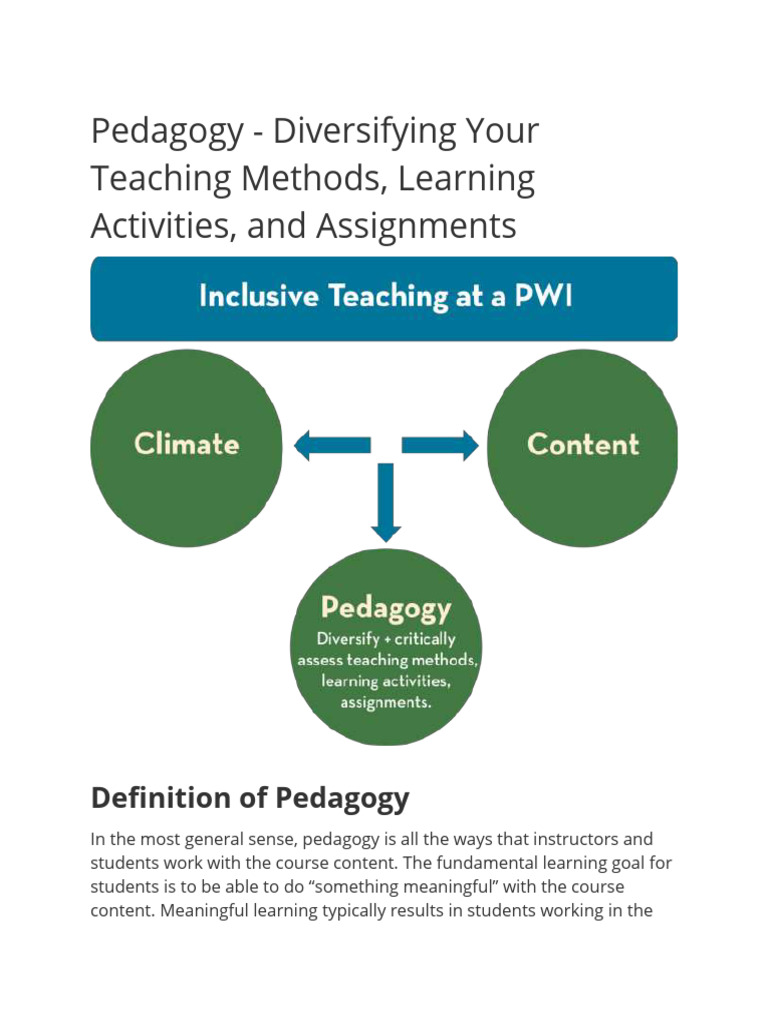 Pedagogy | PDF