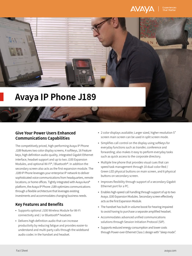 Fs Ip Phone j189 Dv15518en | PDF
