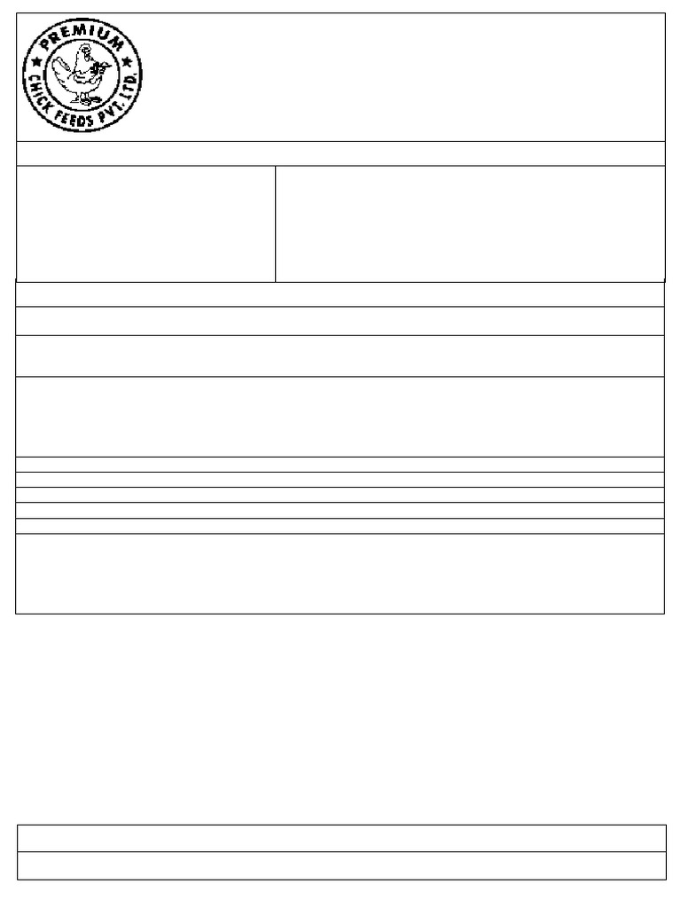 Premium Chick Feeds Pvt. Ltd. Chittoor Broiler No.22-926/2A, Ii ND Main ...