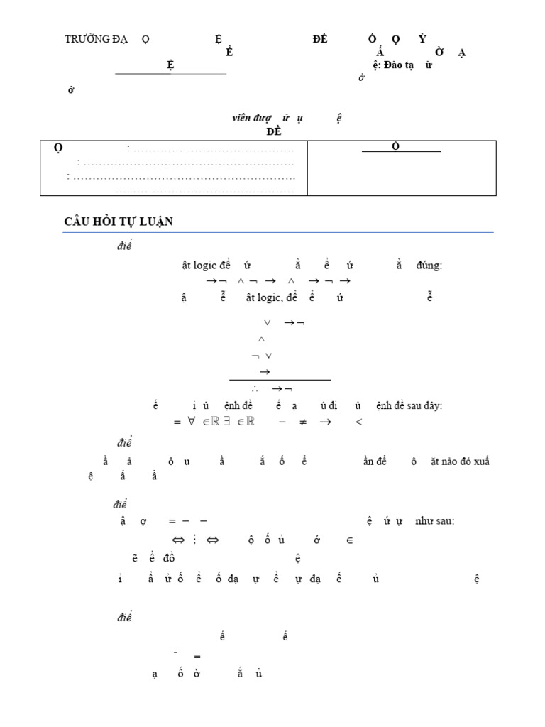 De Thi Ket Thuc Mon - HK2 Nam Hoc 2023-2024 - CTRR - CITD - de 2 | PDF