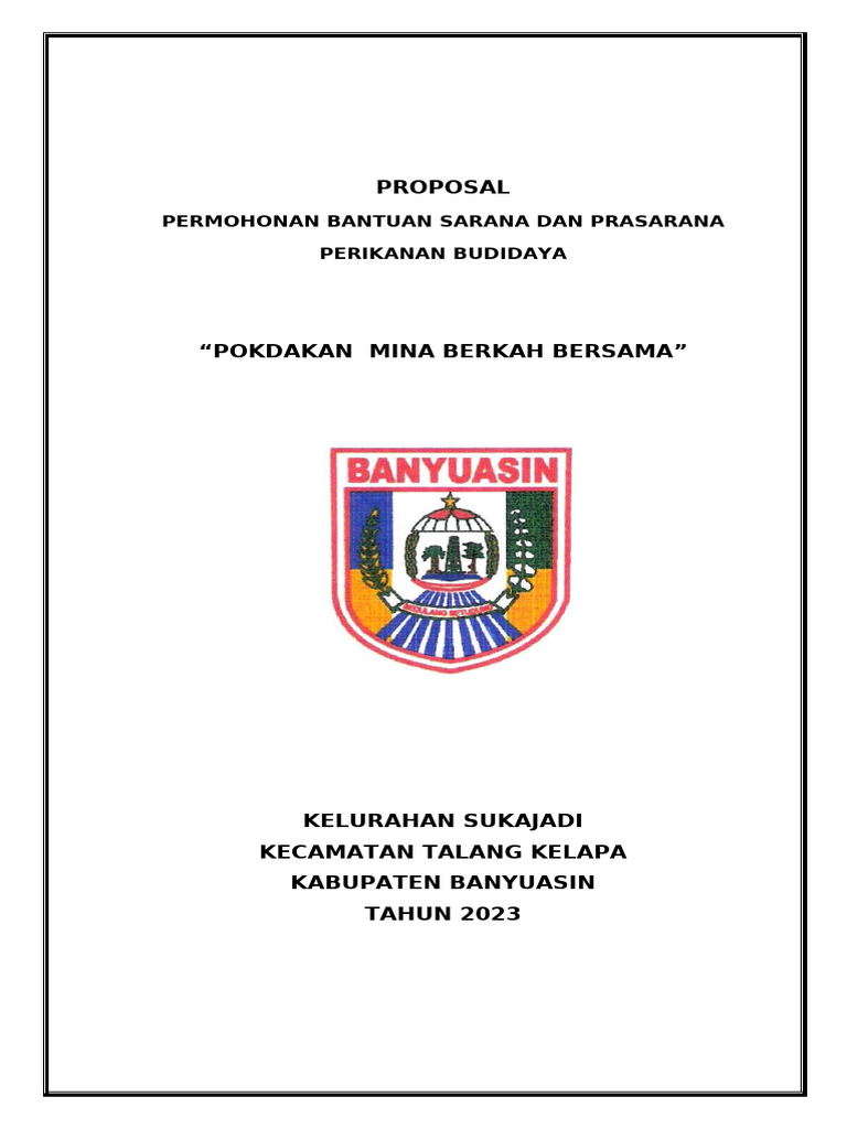Proposal Maju Jaya | PDF