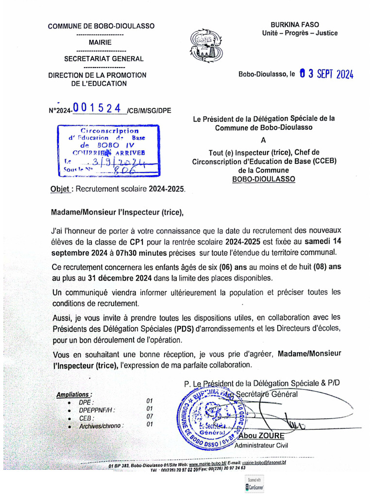 Recrutement CP1 | PDF